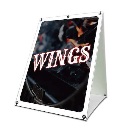 Signmission Wings, 36 Inch x 24 Inch A-frame Yard Sign, Coroplast Yard ...