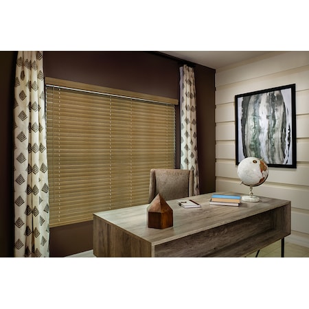 A Better Blind Premium 2" Cordless Fauxwood Horizontal Blinds, Maple ...