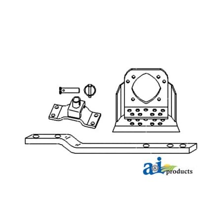 A & I Products Drawbar Kit - Swinging 24" x24" x10" A-SDK01 | Zoro