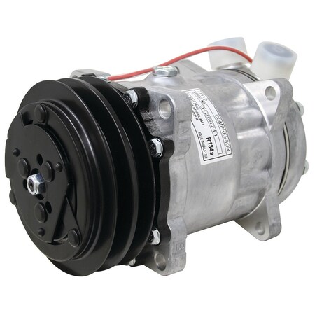 A & I Products Compressor, New, Sanden Style w/ Clutch (4643) 7.5" x7.7 ...