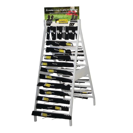 A & I Products Blade Display Rack, A-Frame 61.25" x8" x25.75" A-B1AC350 ...