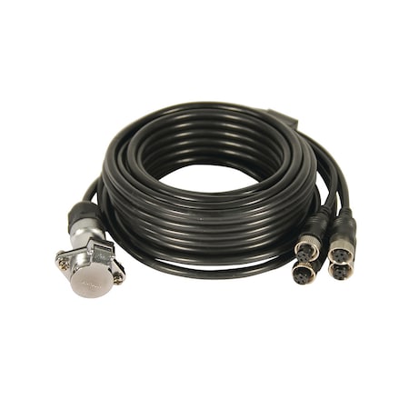 A & I Products CabCAM 4 Way Splitter, Monitor End 7" x7" x3" A-C104M | Zoro