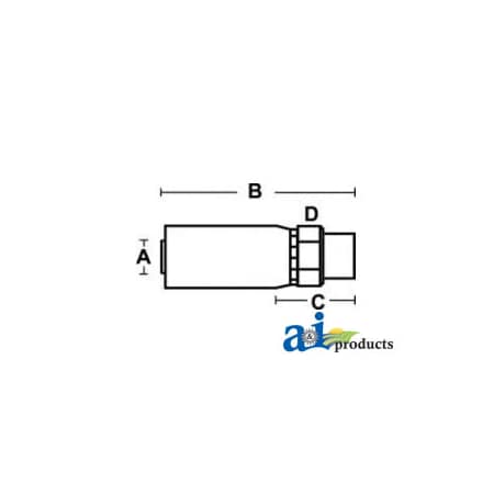 A & I Products (HC-M-BSPP) Male BSP Parallel Pipe - Rigid - Straight 4 ...
