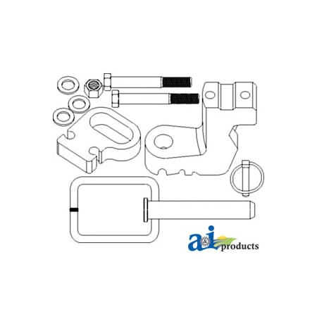 A & I Products Clevis Assembly; Drawbar 10" x9" x9" A-RE159503 | Zoro