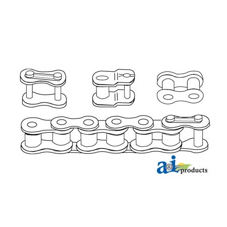 A & I Products 80 Heavy Roller Chain, 10ft (USA) 13" x13.4" x1.9" A ...