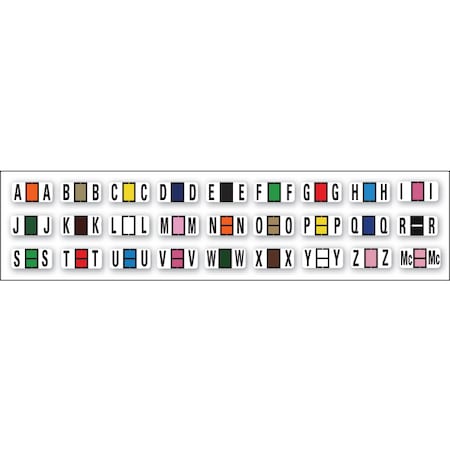 Asp File Right Color-Code Alphabet Labels Ringbook Full Set Of Letters ...