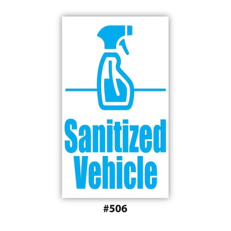 Versa-Tag Large Sanitized Window Static Cling - Bottle, 5" X 8.5" Pk ...