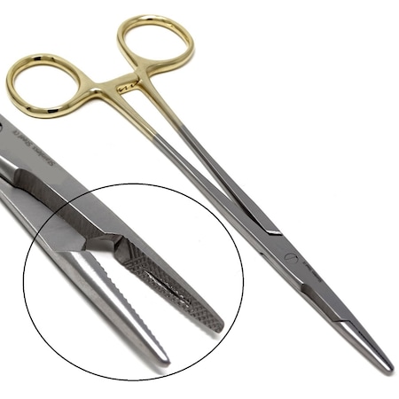 A2Z Scilab Gold Handle Hemostat with Scissors 5.5", Premium A2Z-ZR424 ...
