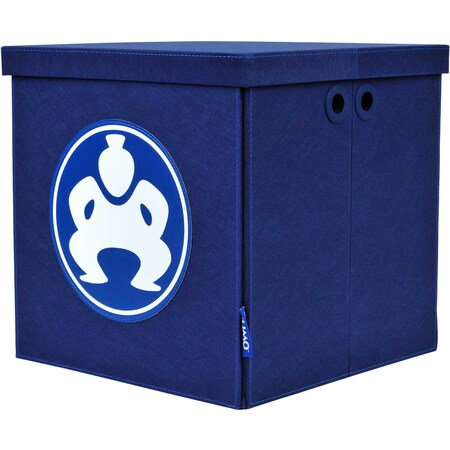 Mobile Edge Shelf Storage Bin, Fiberboard, Fabric, Blue, 18 in H, 2 in ...