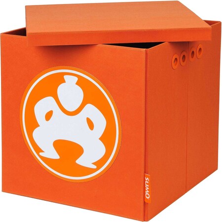 Mobile Edge Shelf Storage Bin, Fabric, Fiberboard, Orange, 18 in H, 2 ...