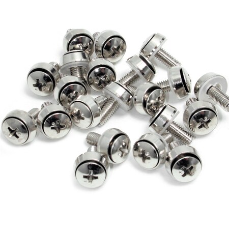Startech.Com 100 Pack of M6 Mounting Screws - M6 x 12mm Screws ...