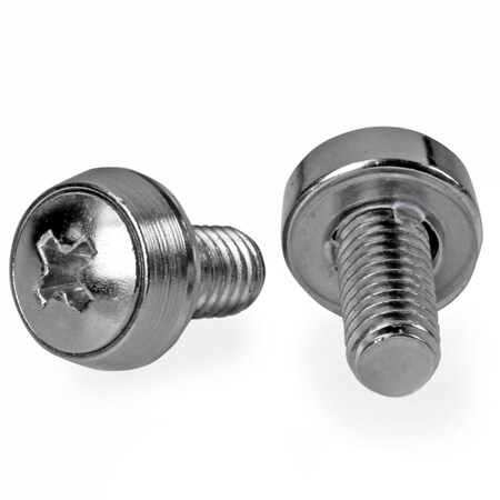 Startech.Com 100 Pack of M6 Mounting Screws - M6 x 12mm Screws ...