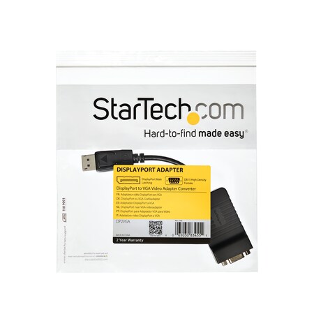 Startech.Com DisplayPort to VGA Video Adapter Converter, 1112119 DP2VGA ...