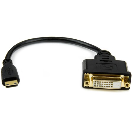 Startech.Com 8in Mini HDMI Male to DVI-D Female Cable Adapter - 8 inch ...