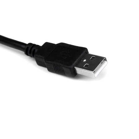 Startech.Com 1ft USB to RS232 Serial DB9 Adapter Cable w/ COM Retention ...