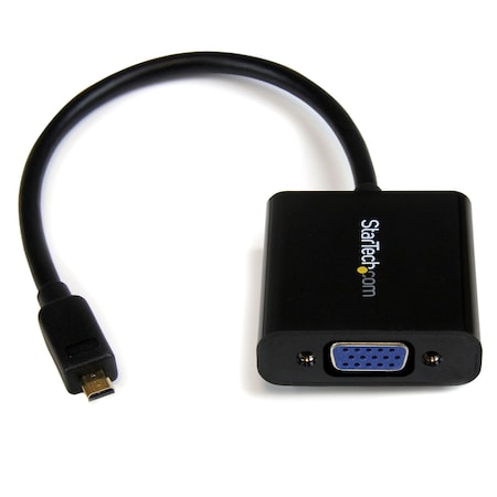 Startech.Com Micro HDMI to VGA Adapter 1920x1200 for Ultrabook / Tablet ...