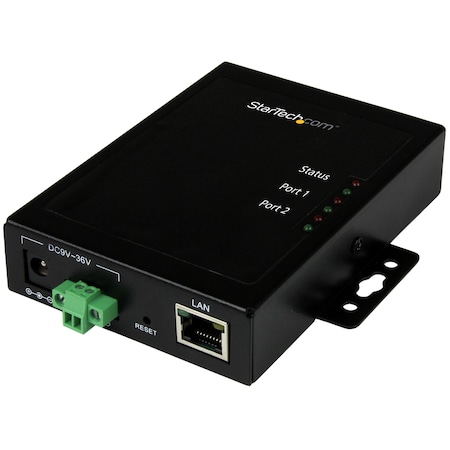 Startech.Com 2Port Serial Device Server - Mountable & Metal Serial-To ...