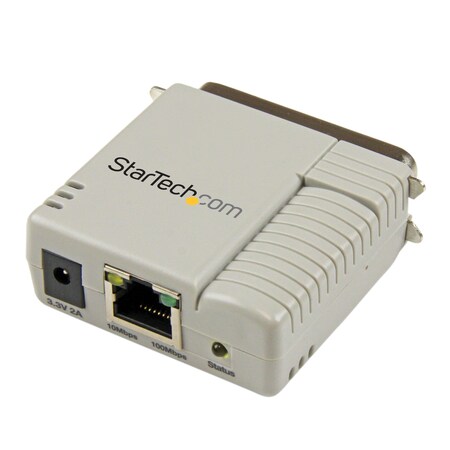 Startech.Com Parallel Print Server - Fast Ethernet Network Print Server ...