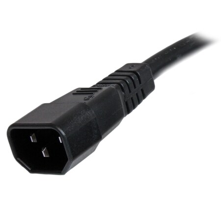 Startech.Com 6ft C14 to C15 Power Cord - 14AWG Computer Power Cable ...