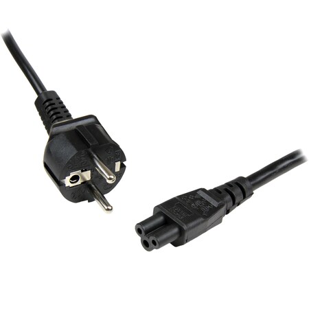 Startech.Com 1m C5 Laptop Power Cord - EU Mains to IEC320 C5 Power Cord ...