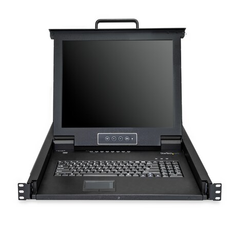 Startech.Com 1U 8 Port VGA Rackmount KVM Console for Server Racks ...