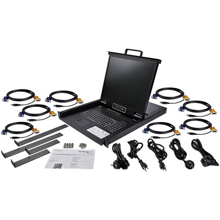 Startech.Com 8 Port Rackmount KVM Console for Server Rack - 19in ...