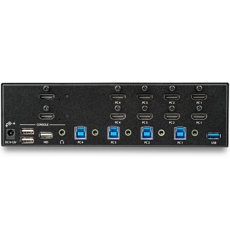 Startech.Com 4 Port HDMI KVM Switch - 4K 30Hz - Dual Display ...