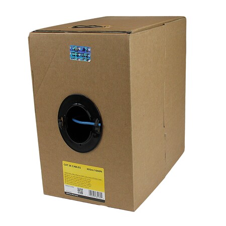 Startech.Com Cat5e Bulk CMP Plenum 1000ft Solid UTP Cable Blue ...