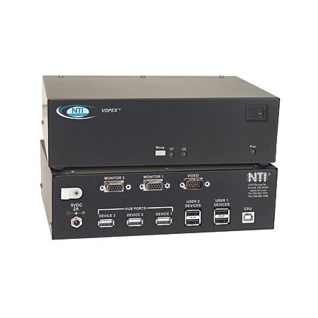 Network Technologies Vga Usb Kvm Splitter 2-Prt VOPEX-USBV-2 | Zoro