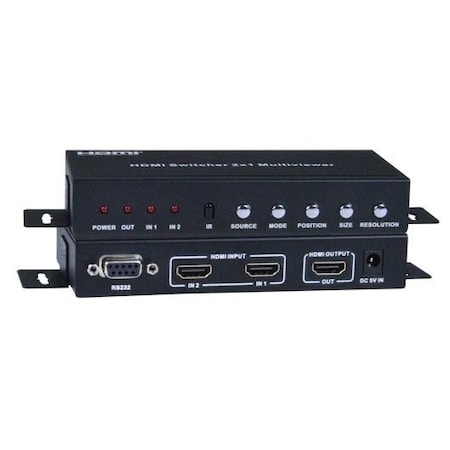 Network Technologies Hdmi Dual Screen Splitter Muli SPLITMUX-HD-2RSLC ...