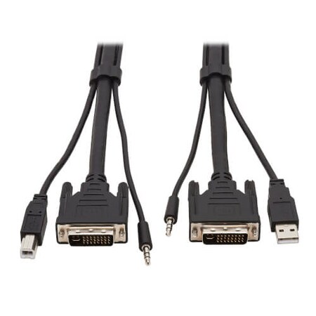 Tripp Lite Dvi Kvm Cable Kit 3 In 1 Dvi, P784-010 P784-010 | Zoro