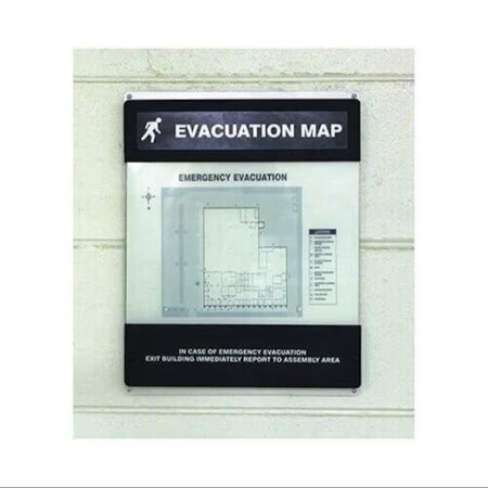 Accuform Evacuation Map Holder, DTA273 DTA273 | Zoro