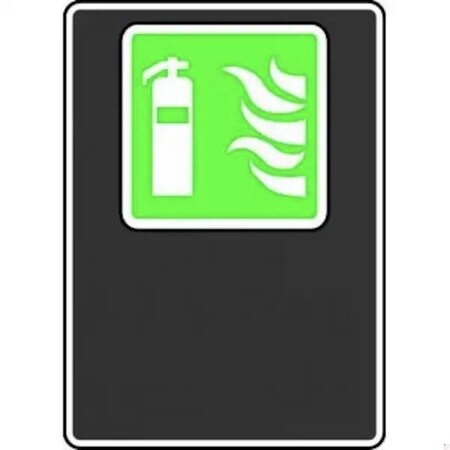 Accuform SAFETY SIGN FIRE EXTINGUISHER 14 in X FBMCSA953VA | Zoro