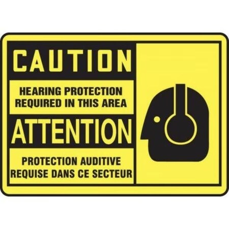 Accuform BILINGUAL FRENCH SIGN HEARING FBMPPE409MXP FBMPPE409MXP | Zoro