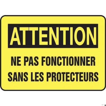 Accuform OSHA CAUTION SAFETY SIGN DO NOT FRMEQC721XP FRMEQC721XP | Zoro
