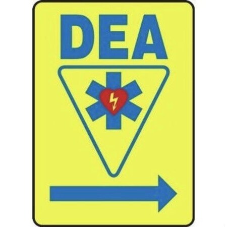 Accuform SAFETY SIGN AED AUTOMATED EXTERNAL FRMFSD415XP FRMFSD415XP | Zoro