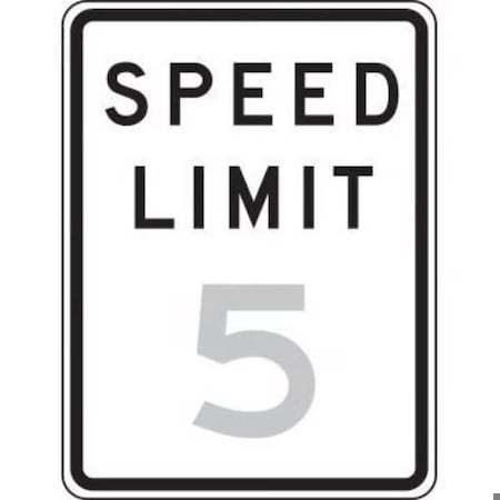 Accuform TRAFFIC SIGN SPEED LIMIT 24 in X 18 in FRR22445DP | Zoro