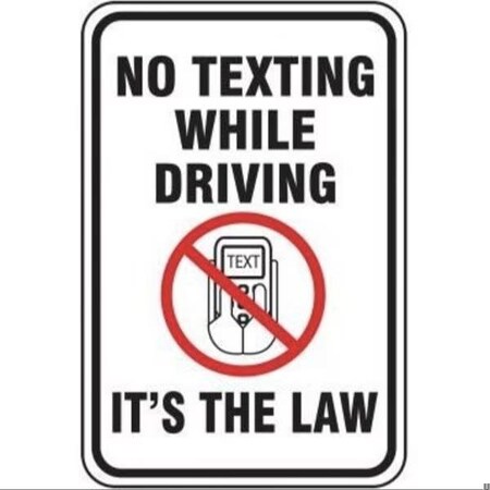 Accuform DRIVER SAFETY SIGN NO TEXTING WHILE FRR635HP FRR635HP | Zoro
