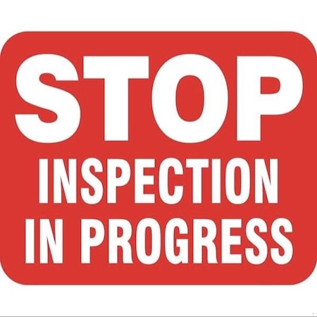 Accuform RAILROAD CLAMP SIGN STOP INSPECTION FRR963RD | Zoro