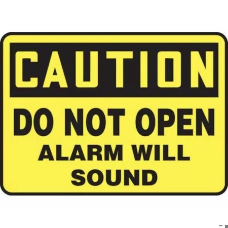 Accuform OSHA CAUTION SAFETY SIGN DO NOT OPEN MADM609VA | Zoro