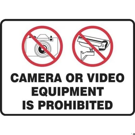Accuform SAFETY SIGN CAMERA OR VIDEO MASE505XP MASE505XP | Zoro
