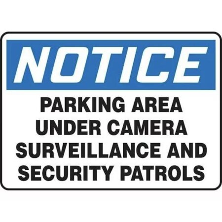 Accuform OSHA NOTICE SAFETY SIGN PARKING MASE804XT MASE804XT | Zoro