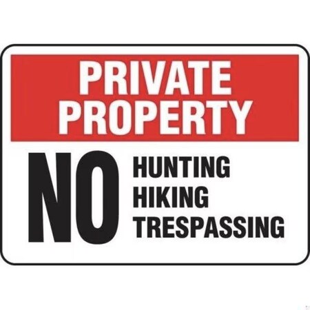 Accuform PRIVATE PROPERTY SAFETY SIGN NO MATR972VA MATR972VA | Zoro