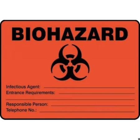 Accuform BIOHAZARD SAFETY SIGN INFECTIOUS MBHZ513XP MBHZ513XP | Zoro