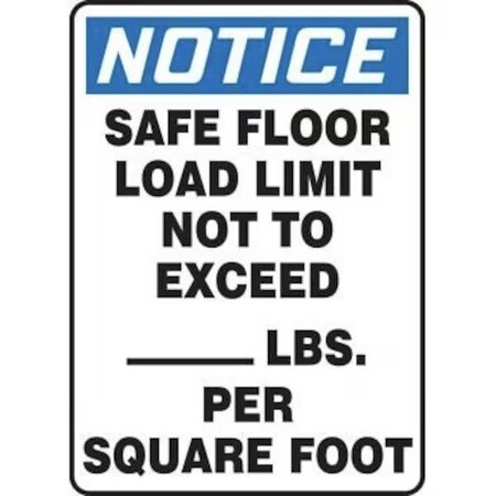 Accuform OSHA NOTICE SAFETY SIGN SAFE FLOOR MCAP805XP MCAP805XP | Zoro