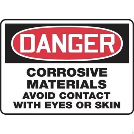 Accuform OSHA DANGER SAFETY SIGN CORROSIVE MCHL118XT MCHL118XT | Zoro