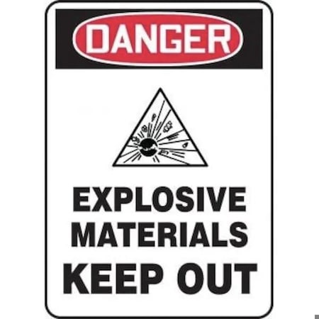 Accuform OSHA DANGER SAFETY SIGN EXPLOSIVE MCHL244XL MCHL244XL | Zoro