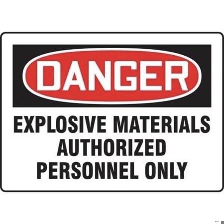 Accuform OSHA DANGER SAFETY SIGN EXPLOSIVE MCHL246VA MCHL246VA | Zoro