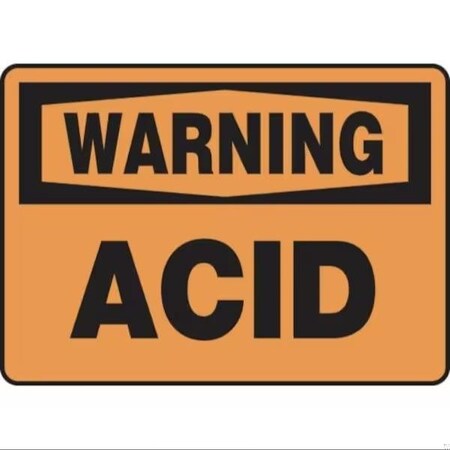 Accuform OSHA WARNING SAFETY SIGN ACID 10 in X MCHL301XT | Zoro