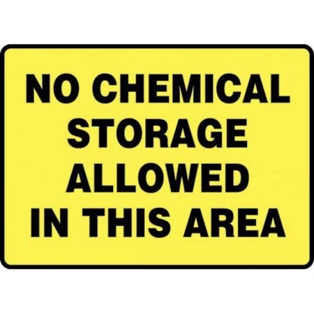 Accuform SAFETY SIGN NO CHEMICAL STORAGE ALLOWED MCHL554XL | Zoro